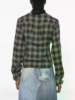 Our Legacy Envelop Check-print Shirt - Blue