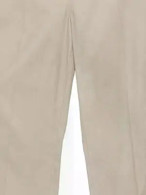 Miu Miu Beige Cotton Straight-leg Trousers
