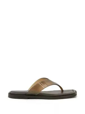 Rag & Bone Transparent Strap Square-toe Flip-flops - Brown