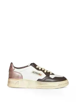 AUTRY Medalist Super Vintage Perforated Sneakers - White