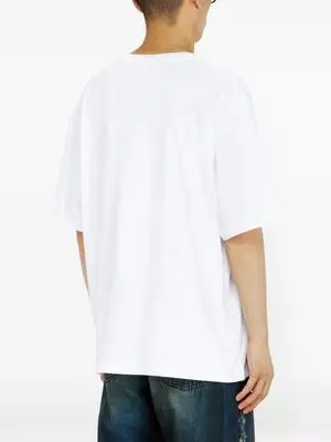 DIESEL® Cotton T-shirt With Logo Print