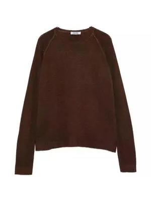 BASE Round-neck Sweater - Brown