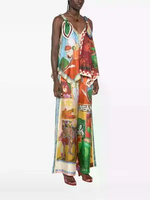 ALEMAIS Mlak Graphic-print Top