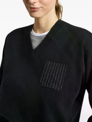 Peserico Bead-embellished V-neck Jumper