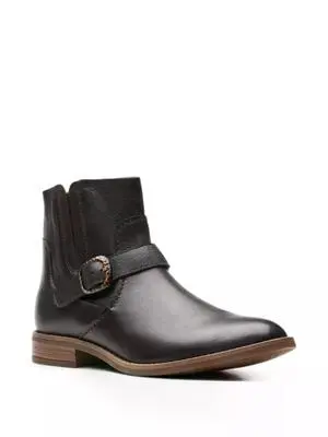Clarks Camzin Loop Buckle Boots - Brown