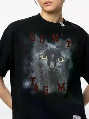 Mihara Yasuhiro Cat Print T-shirt