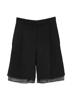 RÓHE Tailored Shorts With Organza Trim