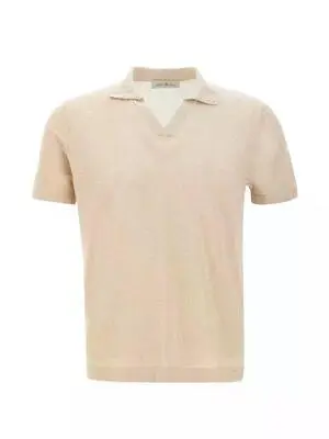 DELLA CIANA Open-collar Side-slit T-shirt