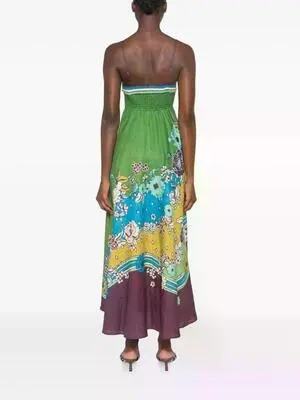 ALEMAIS Nanci Sundress With Floral Print - Green