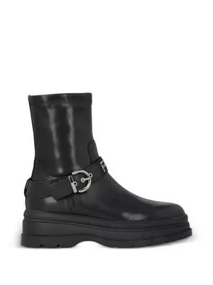 Pinko Logo-strap Buckle-fastening Boots