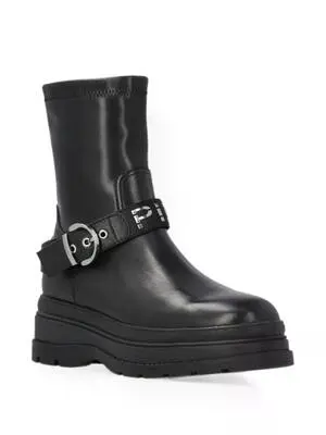 Pinko Logo-strap Buckle-fastening Boots