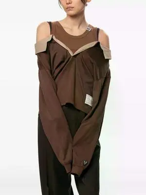 Mihara Yasuhiro Layered Rugby Shirt