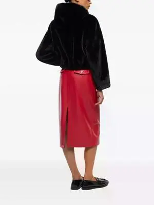 Pinko Faux Fur Hooded Jacket