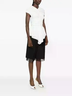Tove Gabor Ruched Blouse - Neutrals