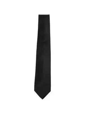 BARBA NAPOLI Pointed-tip Tie - Black
