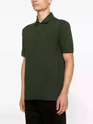 Etro Logo-embroidered Piqué Polo Shirt - Green