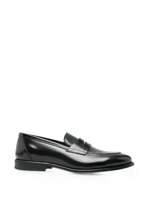 HENDERSON BARACCO Polished Leather Loafers - Black