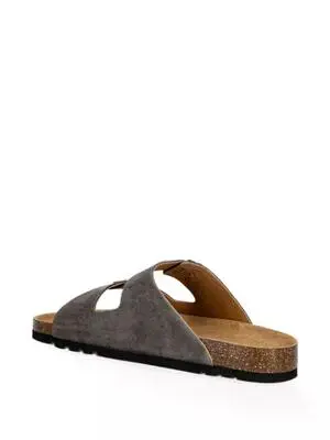DR. SCHOLL'S SHOES Arizona Buckle-fastening Suede Slides