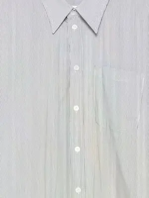 MAISON MARGIELA Striped Asymmetric Hem Shirt