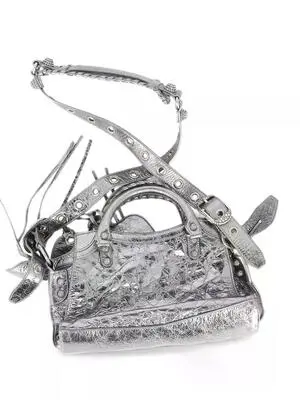 Balenciaga Neo Cagole Xs Handbag - Silver