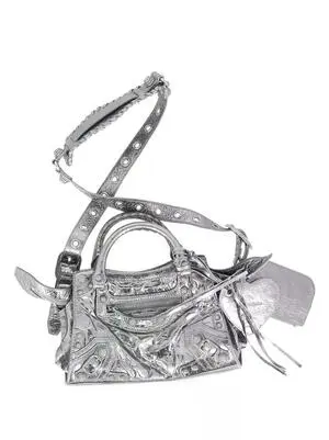 Balenciaga Neo Cagole Xs Handbag - Silver