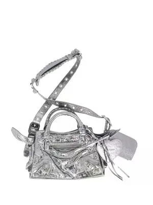 Balenciaga Neo Cagole Xs Handbag - Silver