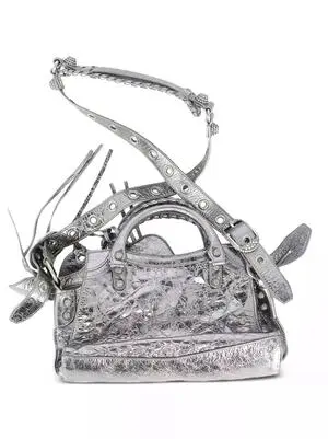Balenciaga Neo Cagole Xs Handbag - Silver