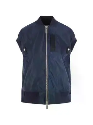 Sacai Zip-up Vest - Blue
