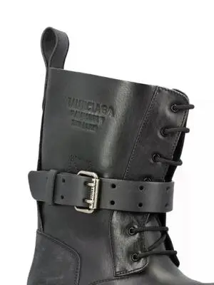 Balenciaga Venom Lace-up Boots - Black