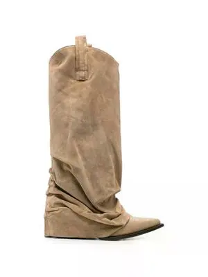 R13 Embroidered Boots - Neutrals