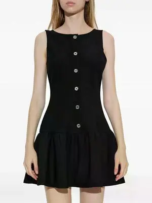 Michael Kors Ruffled-skirt Button-up Mini Dress
