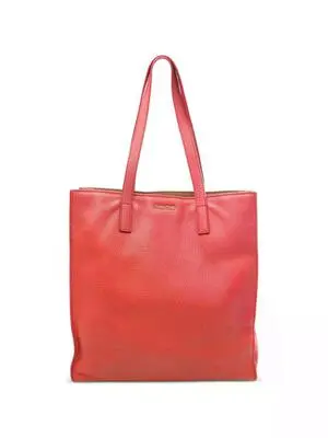 Miu Miu 2000s Leather Tote Bag - Red