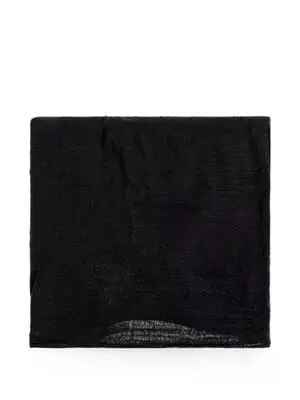 Rick Owens Raw-edge Scarf - Black