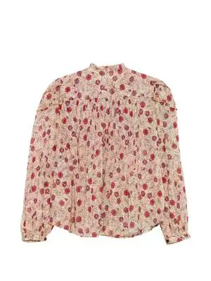 MARANT ETOILE Floral Print Ruffled Shirt