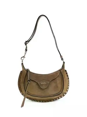 Isabel Marant Étoile Oskan Stud-embellished Shoulder Bag - Brown