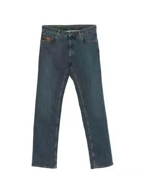 Etro Pegasus-embroidered Jeans - Blue
