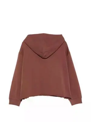 MAISON MARGIELA Logo-patch Hoodie - Brown