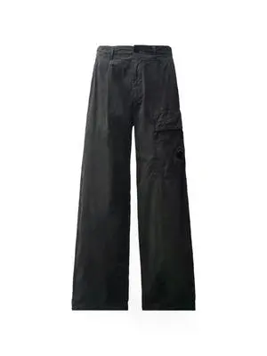C.P. COMPANY Cargo Trousers With Lens Detail - Black