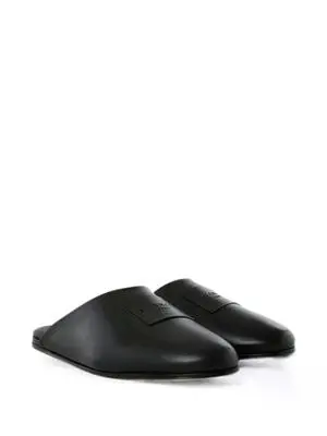 Givenchy Logo-patch Leather Mules