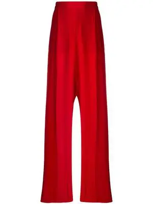 Stella McCartney High-waisted Wide-leg Trousers - Red