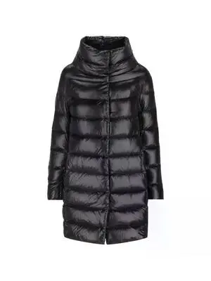 Herno Quilted High-neck Coat - Black
