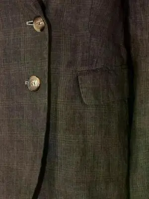 KILTIE Double-breasted Checked-pattern Blazer