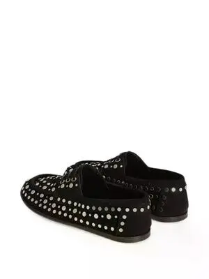 Dolce & Gabbana Studded Split Leather Derby Shoes