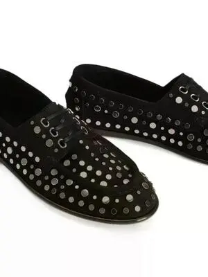 Dolce & Gabbana Studded Split Leather Derby Shoes