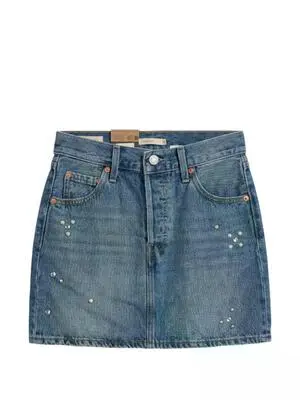 LEVI'S Icon Crystal-embellished Denim Skirt