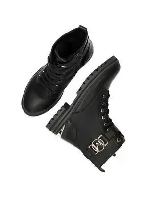 MEXX Lace-up Ankle Boots With Logo Plaque