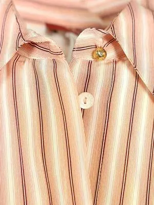Max Mara Striped Silk Shirt