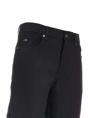 Emporio Armani Logo Plaque Straight-leg Trousers