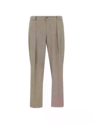 BRIGLIA 1949 Portobellos Pleated Trousers - Neutrals