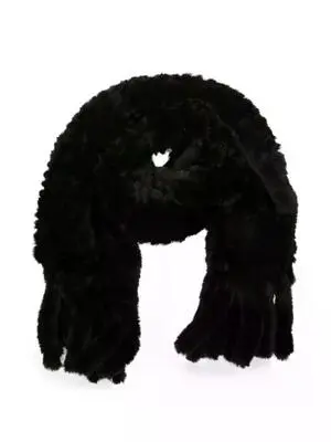 Pinko Faux-fur Scarf - Black